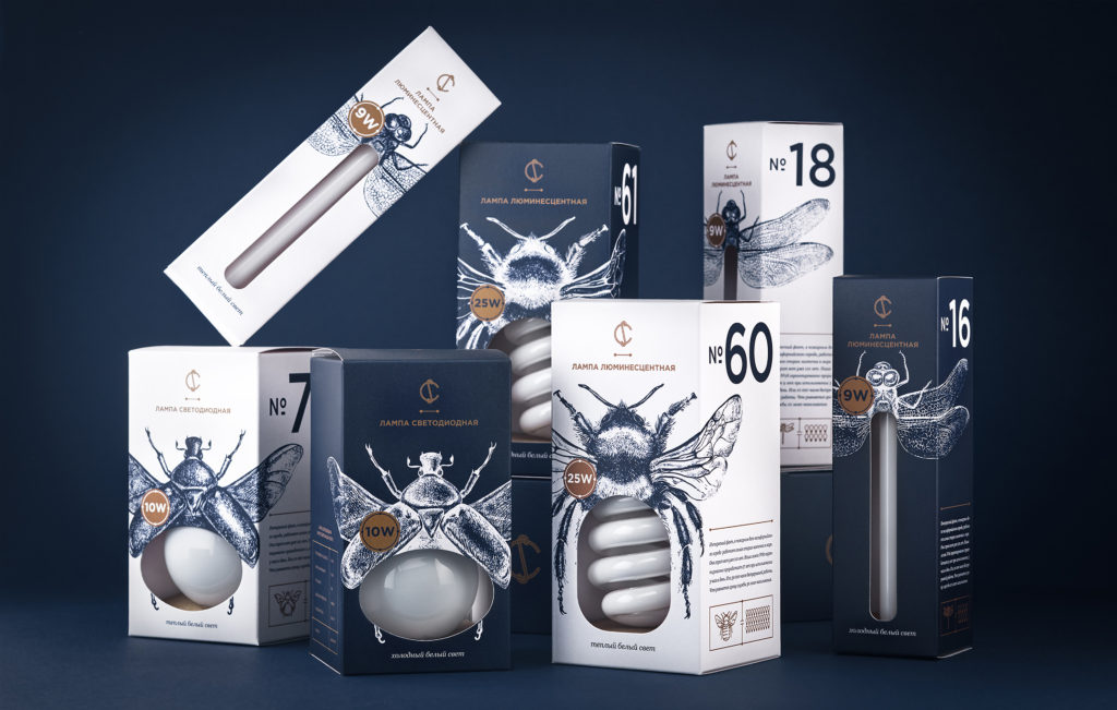 Evocative Light bulb product branding and packaging design ...